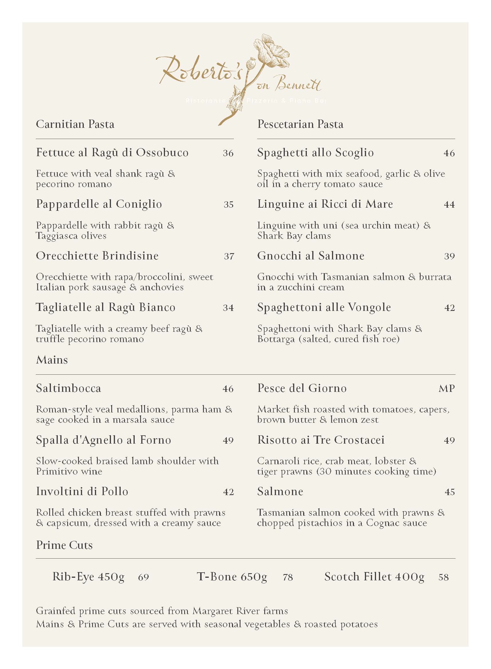 Ristorante Pizzeria Piano Bar: Roberto's on Bennett